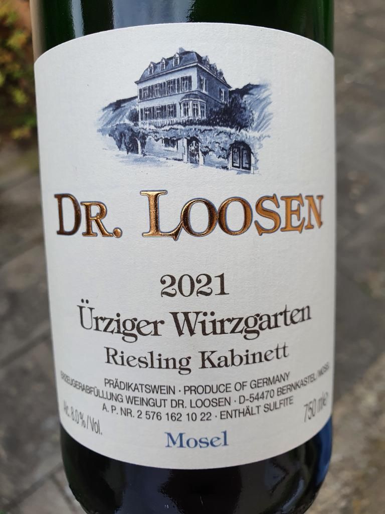 2022 Dr. Loosen Ürziger Würzgarten Riesling Kabinett, Germany, Mosel Saar Ruwer - CellarTracker