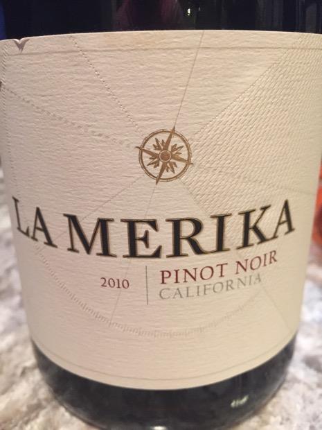 2010 La Merika Pinot Noir, USA, California, Central Coast - CellarTracker
