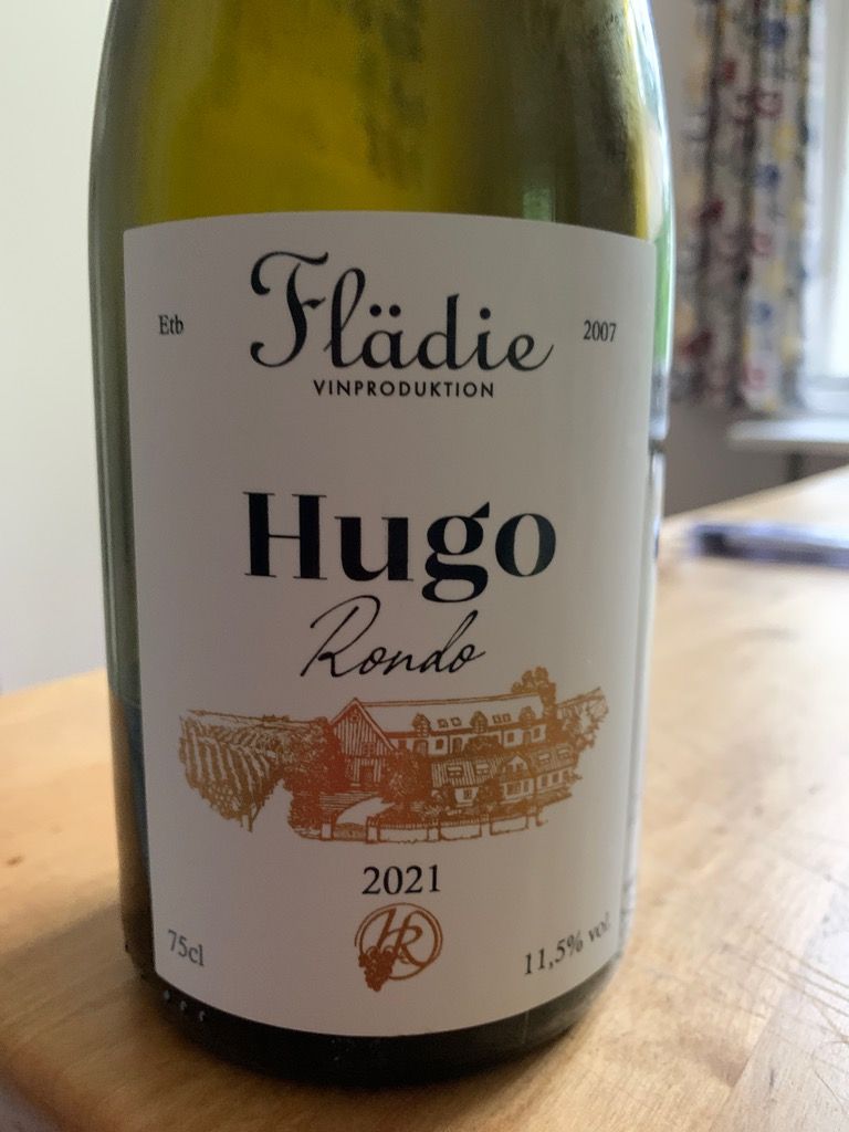 2021 Flädie Vinproduktion Rondo Hugo, Sweden, Skåne - CellarTracker