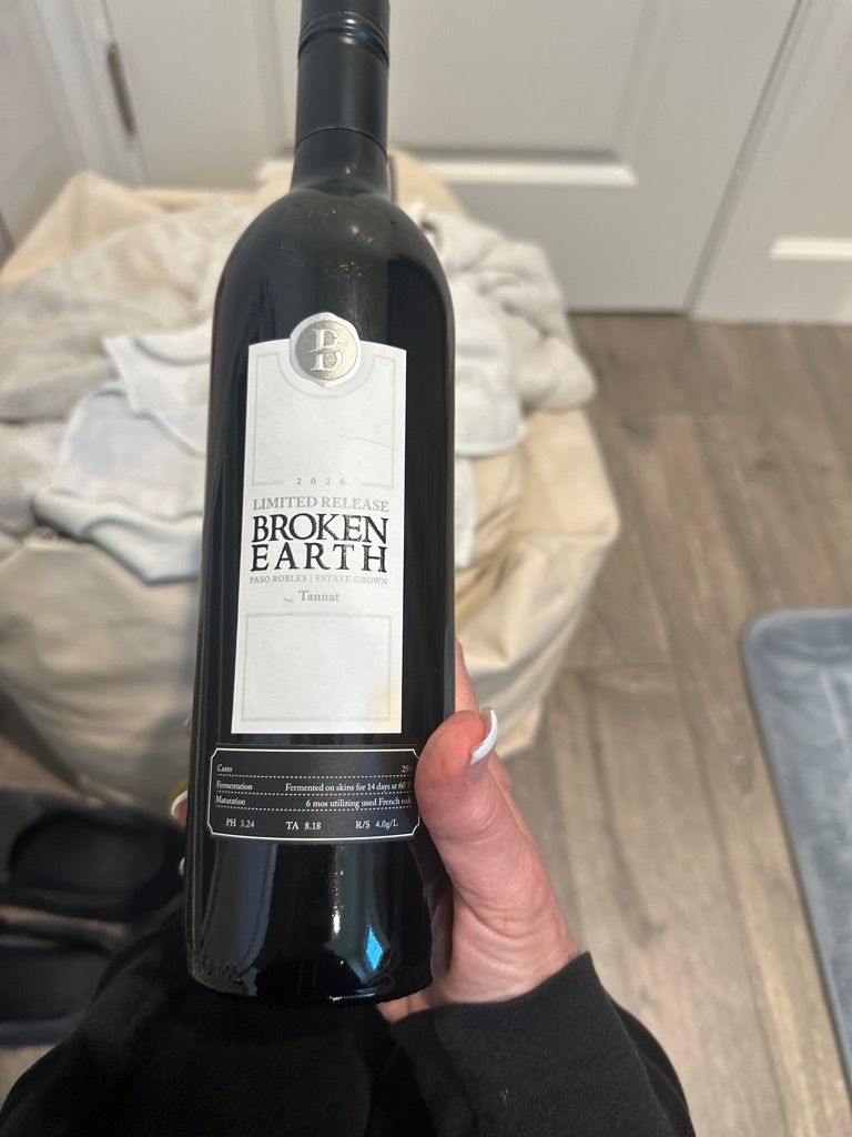 2020 Broken Earth Winery Limited Release Tannat, USA, California ...