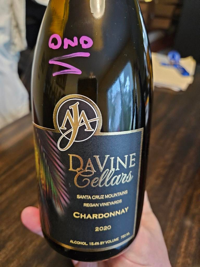 2020 DaVine Cellars Chardonnay, USA, California, Santa Cruz Mountains ...