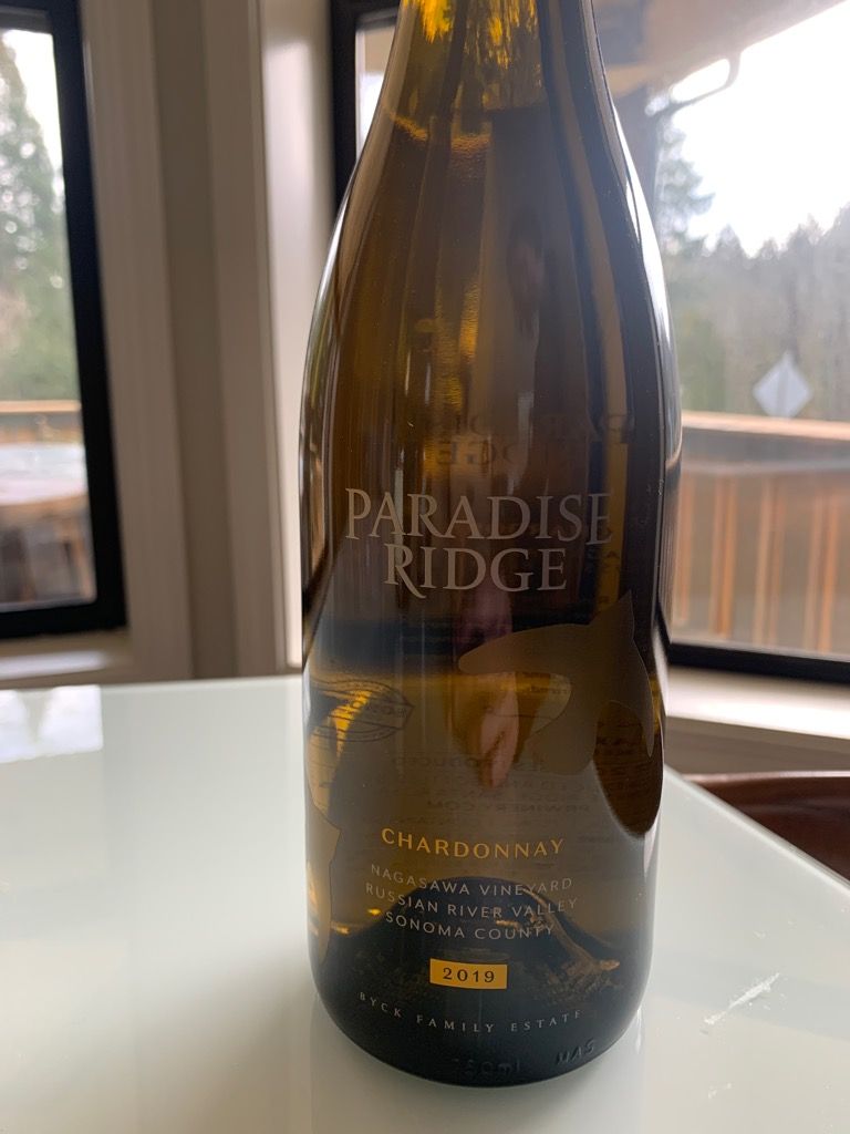 2019 Paradise Ridge Chardonnay Nagasawa, USA, California, Sonoma County ...