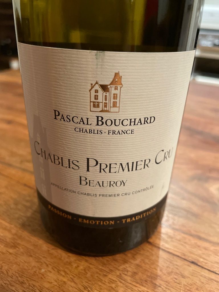 2018 Pascal Bouchard Chablis 1er Cru Beauroy, France, Burgundy, Chablis ...
