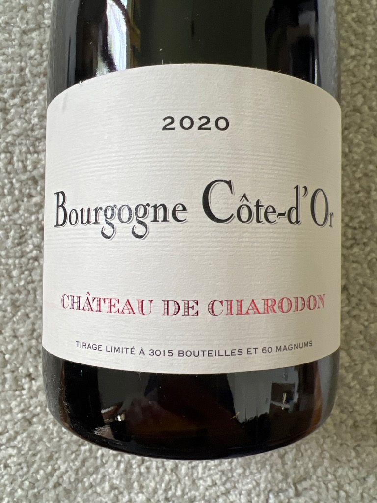 2020 Château de Charodon Bourgogne Côte d'Or, France, Burgundy ...
