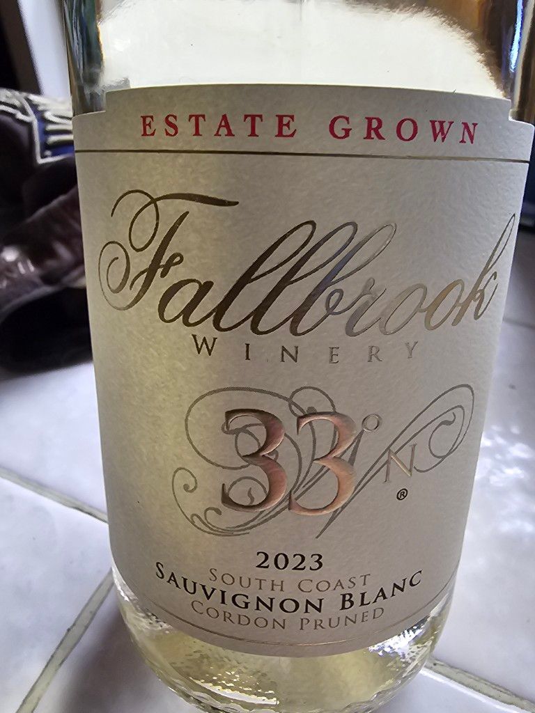 2022 Fallbrook Winery Sauvignon Blanc, USA, California, South Coast ...