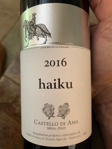 2016 Castello di Ama Haiku Toscana IGT, Italy, Tuscany, Toscana IGT ...
