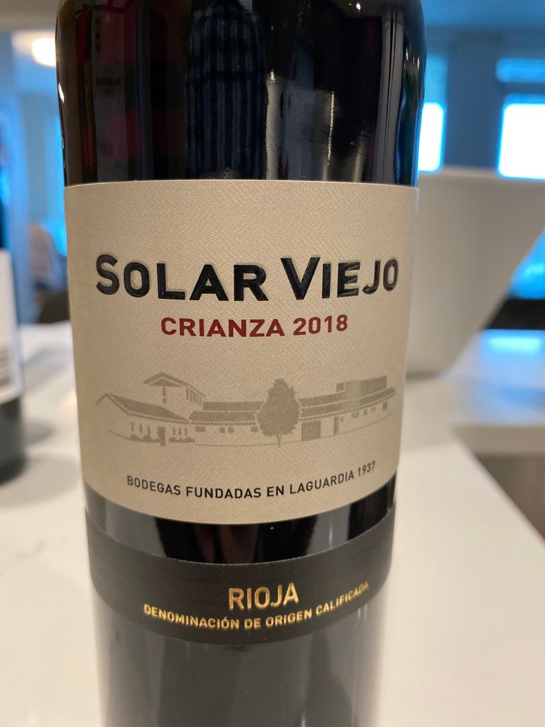 2019 Bodegas Solar Viejo Rioja Crianza, Spain, La Rioja, Rioja ...