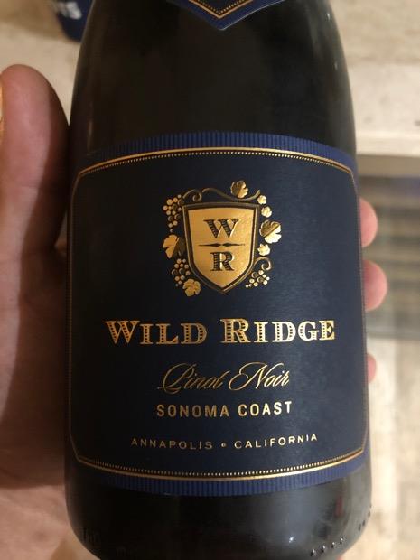 2015 Wild Ridge Pinot Noir, USA, California, Sonoma County, Sonoma ...