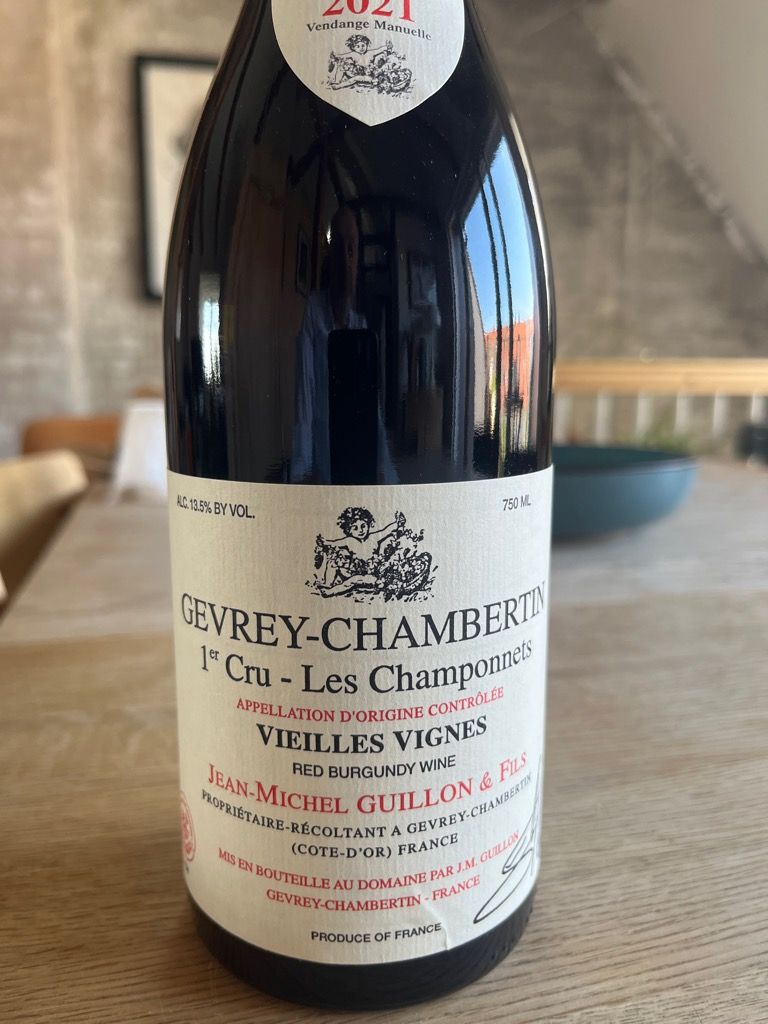2020 Jean-Michel Guillon Gevrey-Chambertin 1er Cru Champonnets Vieilles ...
