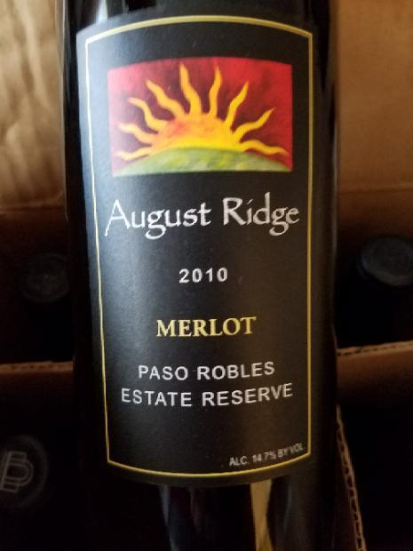 2006 August Ridge Merlot, USA, California, Sonoma County, Sonoma Coast ...