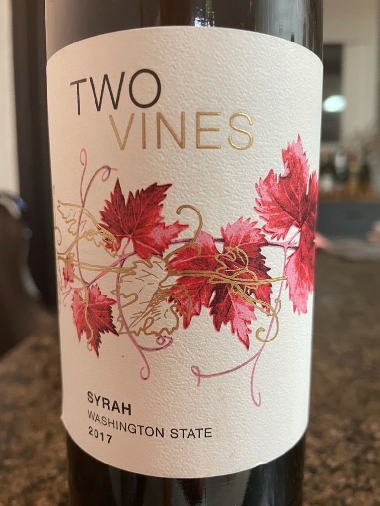 2019 Two Vines Shiraz, USA, Washington, Columbia Valley - CellarTracker