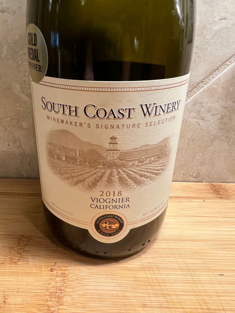 2016 South Coast Winery Viognier Huis Vineyard, USA, California, South ...