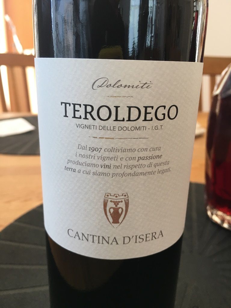 2018 Cantina d'Isera Teroldego, Italy, Trentino Alto-Adige / Veneto ...