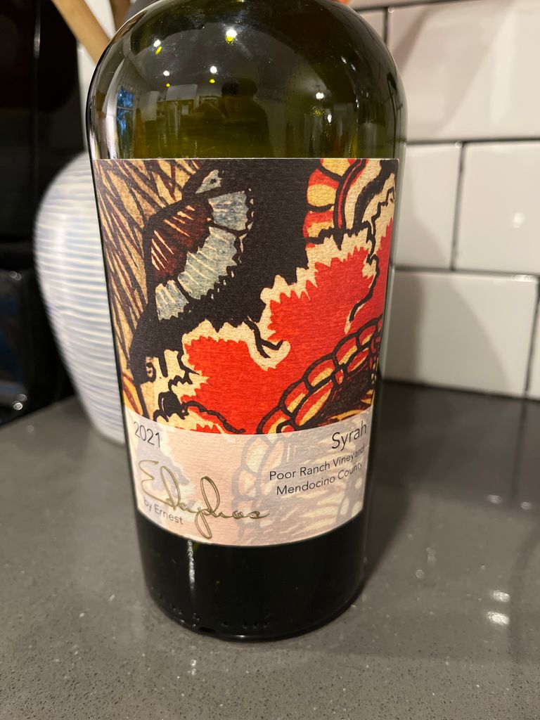 2022 Edaphos Syrah Poor Ranch Vineyard, USA, California, North Coast ...