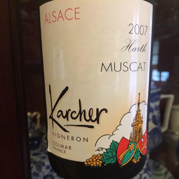 2007 Robert Karcher Muscat Harth, France, Alsace - CellarTracker