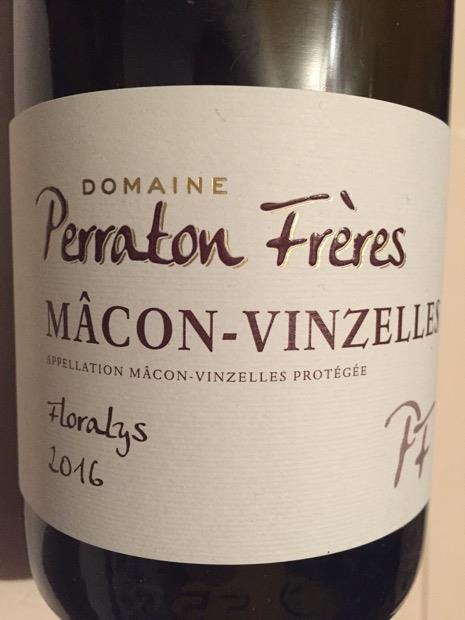 2020 Perraton Frères Mâcon-Vinzelles Floralys, France, Burgundy ...