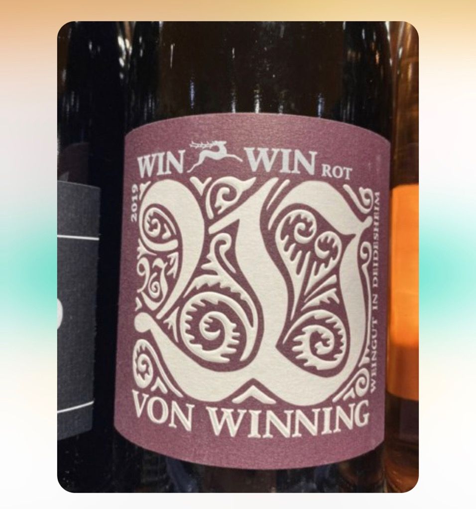 2019 von Winning Win Win Rot, Germany, Pfalz - CellarTracker