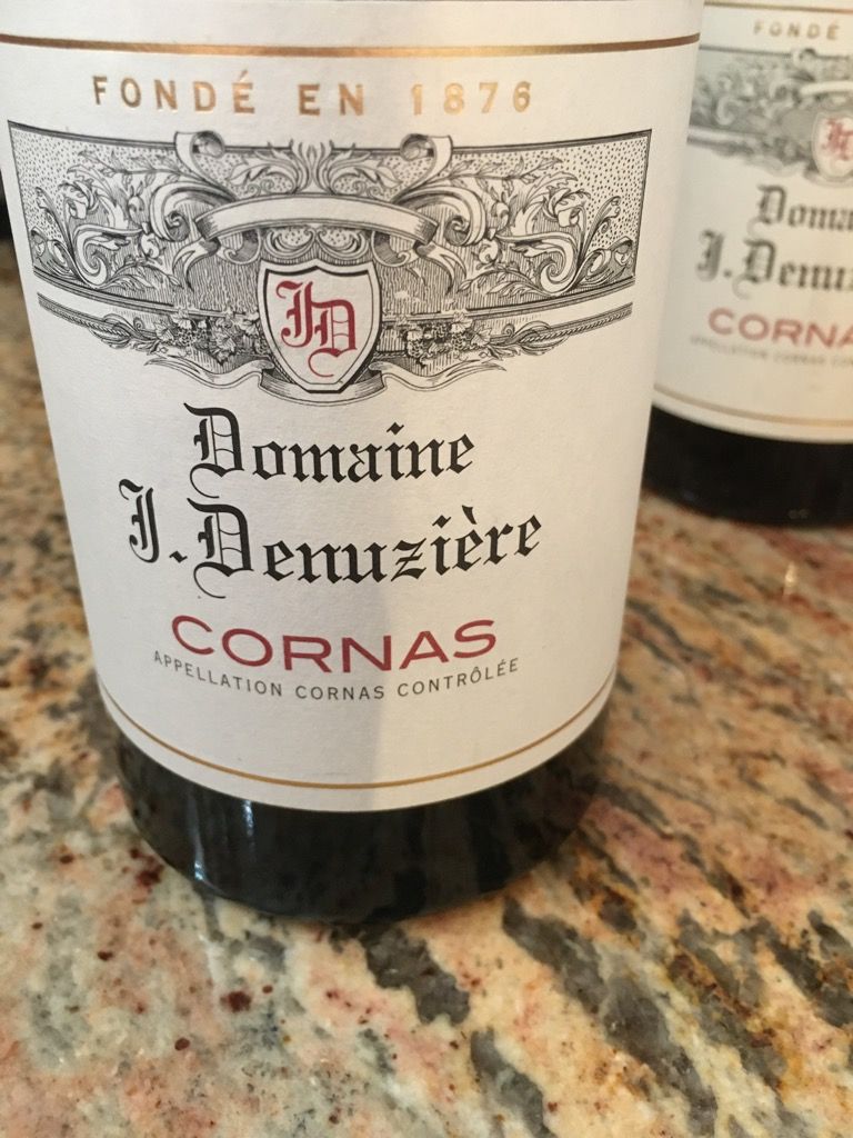 2015 J. Denuzière Cornas, France, Rhône, Northern Rhône, Cornas ...