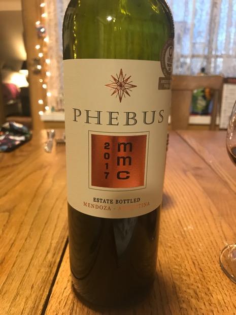 2017 Fabre Montmayou Phebus MMC, Argentina, Mendoza - CellarTracker