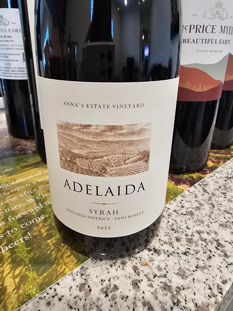 2022 Adelaida Syrah Anna's Estate Vineyard, USA, California, Central ...