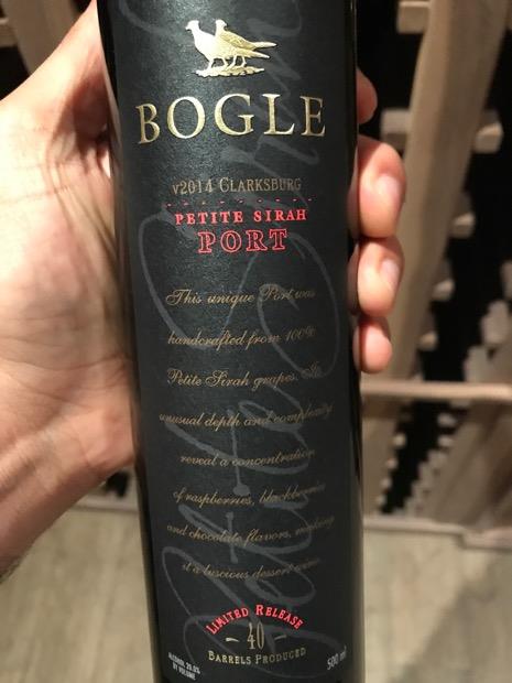 2014 Bogle Vineyards Petite Sirah Port, USA, California, Central Valley ...