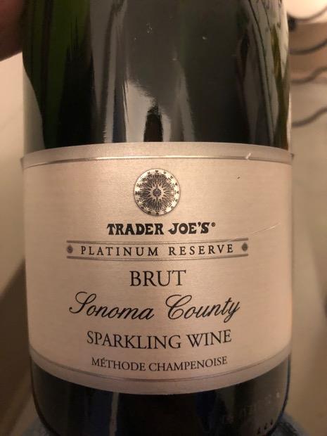 NV Trader Joe's Platinum Reserve Brut, USA, California, Sonoma County - CellarTracker