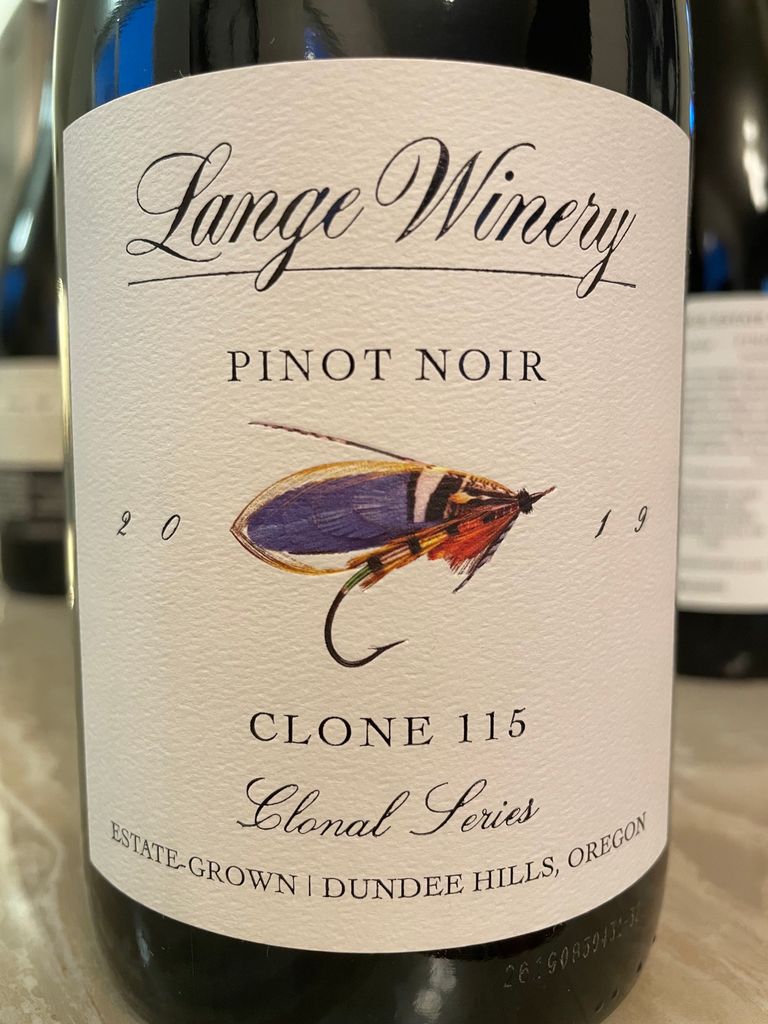 2020 Lange Pinot Noir Clonal Series Clone 115 Lange Estate Vineyard ...