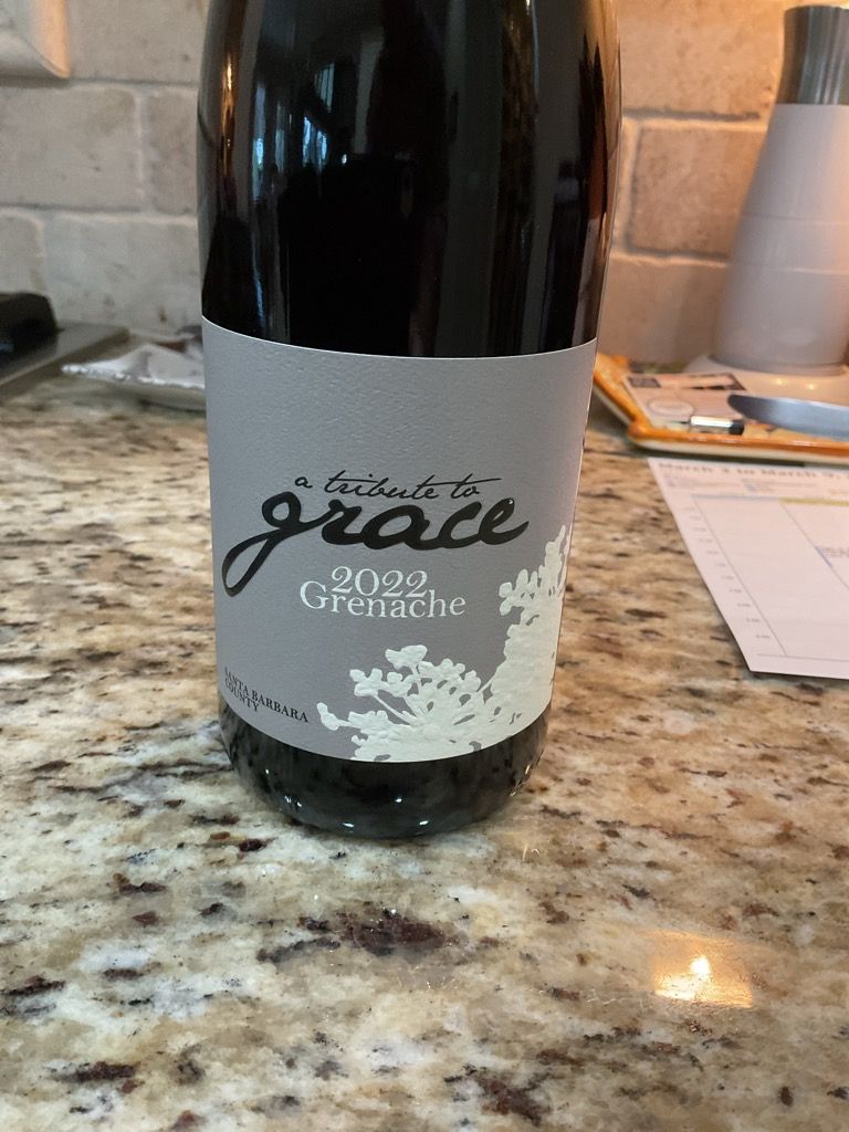 2022 A Tribute to Grace Wine Company Grenache, USA, California, Central ...