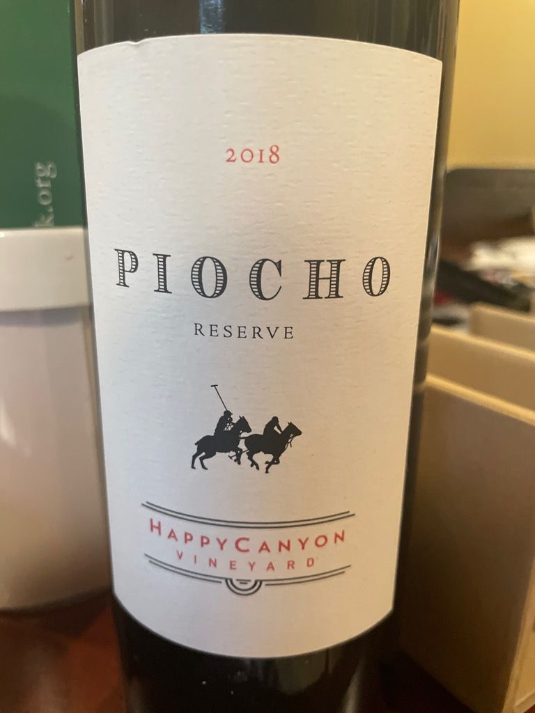 2018 Happy Canyon Vineyard Piocho Reserve, USA, California, Central ...