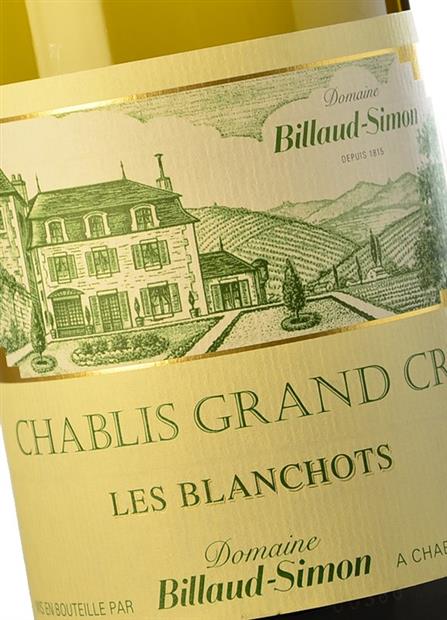 2021 Domaine Billaud-Simon Chablis Grand Cru Les Blanchots, France ...