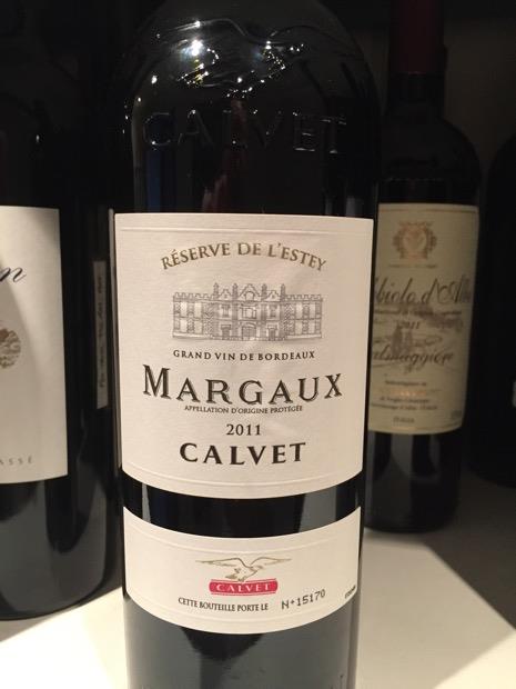 2011 Calvet Margaux Réserve de l'Estey, France, Bordeaux, Médoc ...