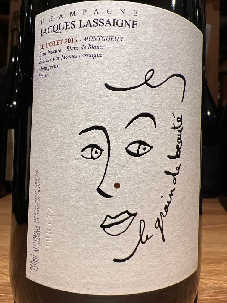 2015 Jacques Lassaigne Champagne Le Grain de Beauté Grande Côte, France ...