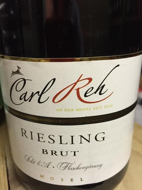 NV Carl Reh Riesling Brut, Germany, Mosel Saar Ruwer - CellarTracker