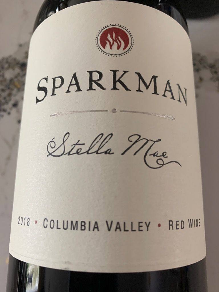 2018 Sparkman Cellars Stella Mae, USA, Washington, Columbia Valley ...