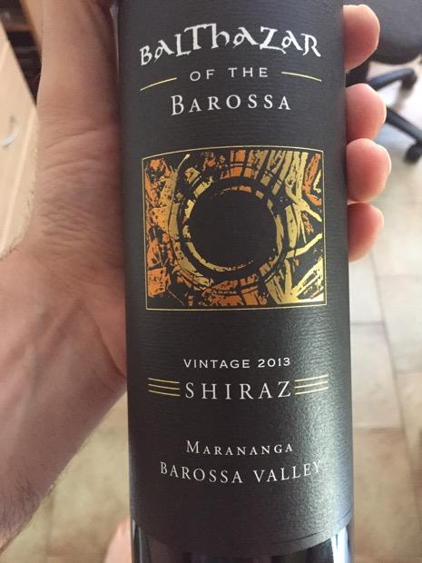 2013 Balthazar of the Barossa Shiraz, Australia, South Australia ...