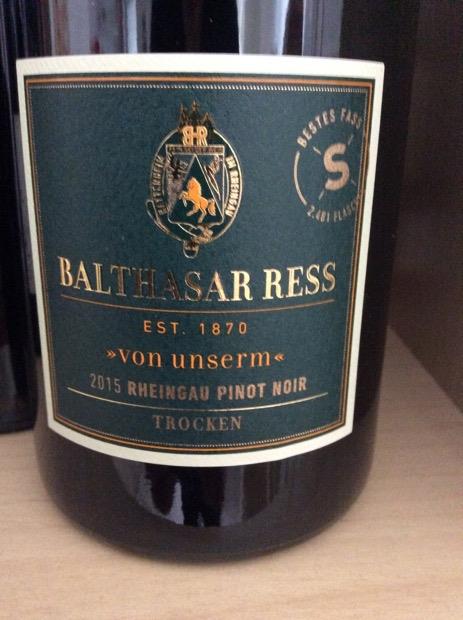 2018 Balthasar Ress Spätburgunder Von Unserm S, Germany, Rheingau ...