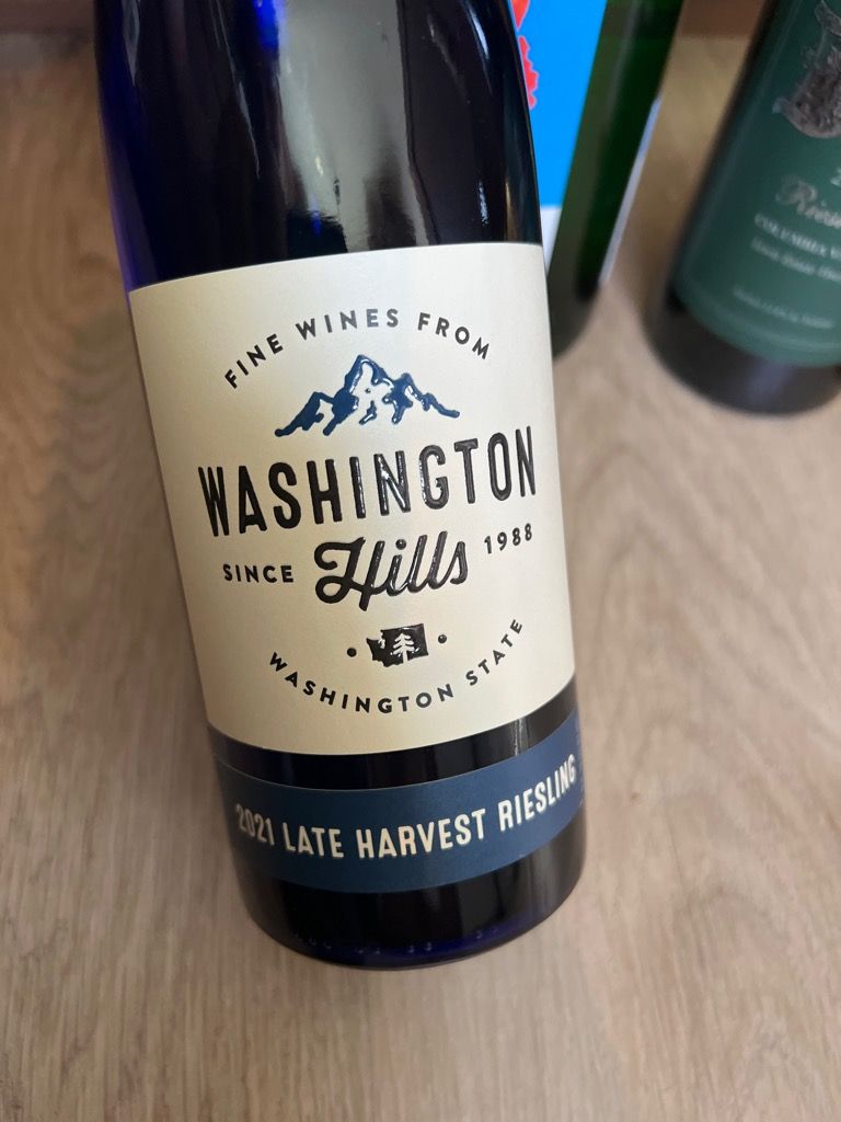 2021 Washington Hills Late Harvest Riesling, USA, Washington, Columbia ...