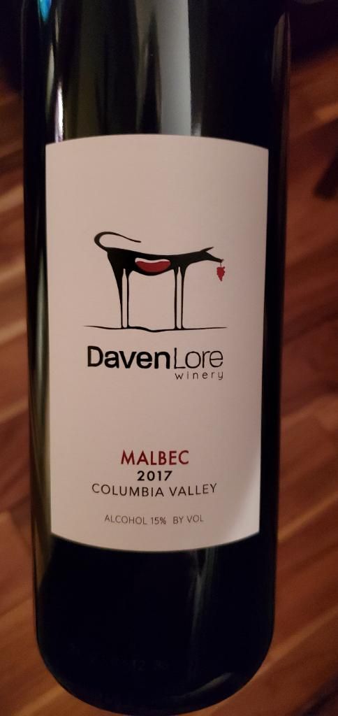 2017 Daven Lore Winery Malbec, USA, Washington, Columbia Valley, Horse ...