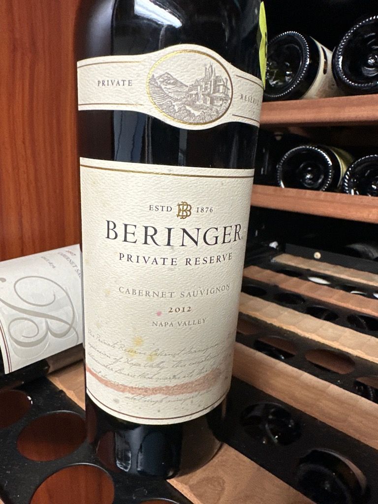 2012 Beringer Vineyards Cabernet Sauvignon Private Reserve Club ...
