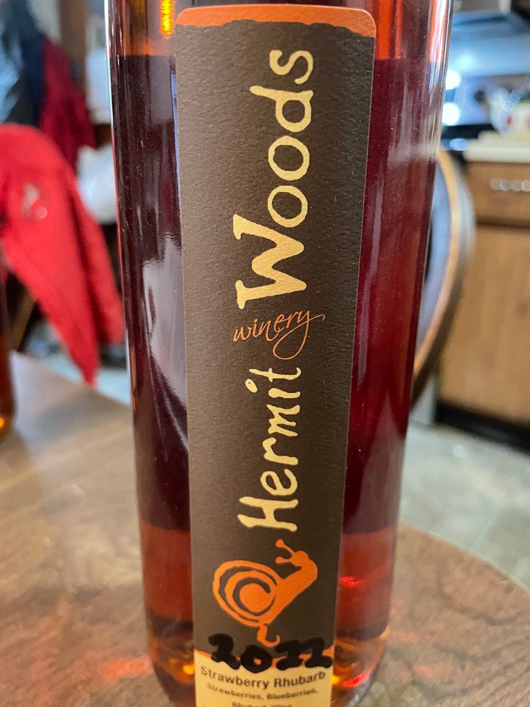 NV Hermit Woods Winery Strawberry Rhubarb, USA, New Hampshire - CellarTracker