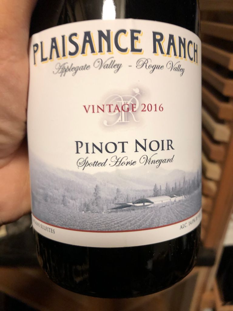 2020 Plaisance Ranch Pinot Noir, USA, Oregon, Southern Oregon ...