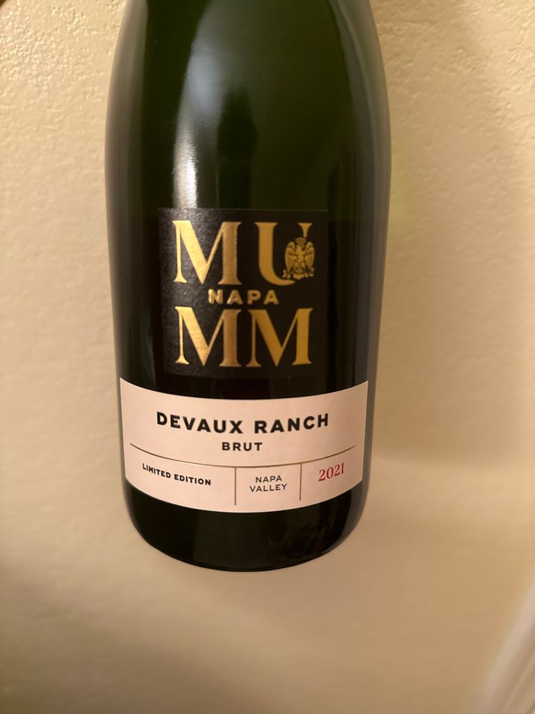 2021 Mumm Napa Devaux Ranch, USA, California, Napa Valley - CellarTracker