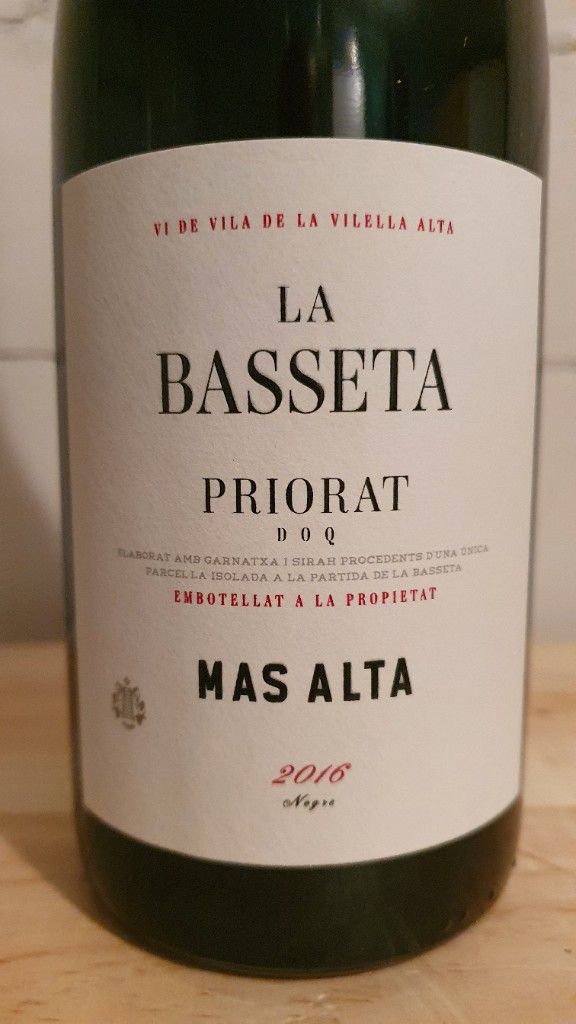 2016 Bodegas Mas Alta Priorat La Basseta, Spain, Catalunya, Priorat ...