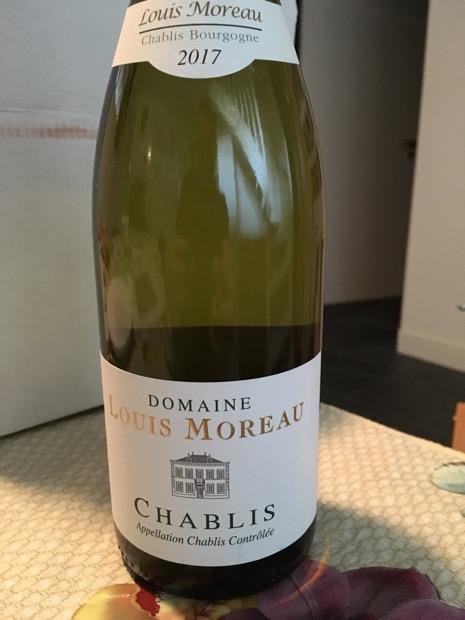 2017 Domaine Louis Moreau Chablis, France, Burgundy, Chablis ...