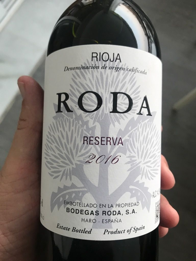 2016 Bodegas Roda Rioja Roda Reserva, Spain, La Rioja, La Rioja Alta ...