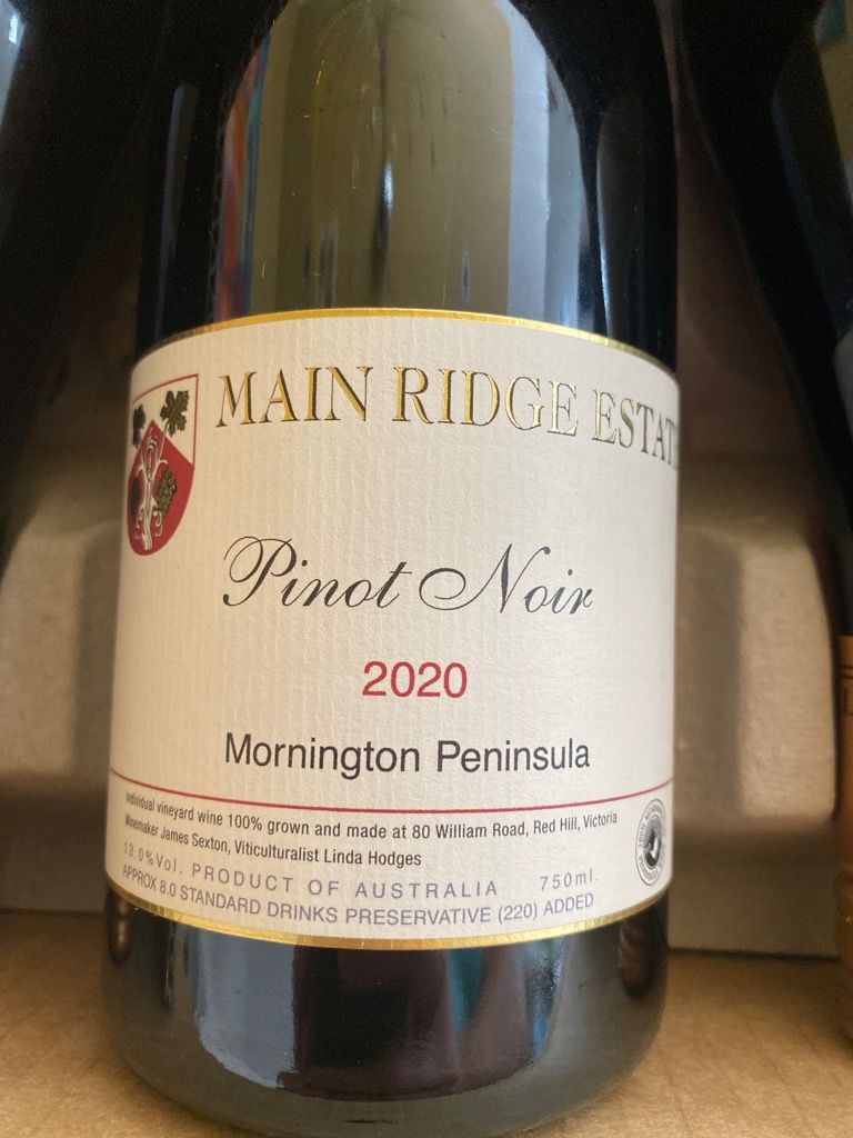 2020 Main Ridge Estate Pinot Noir The Acre, Australia, Victoria, Port ...
