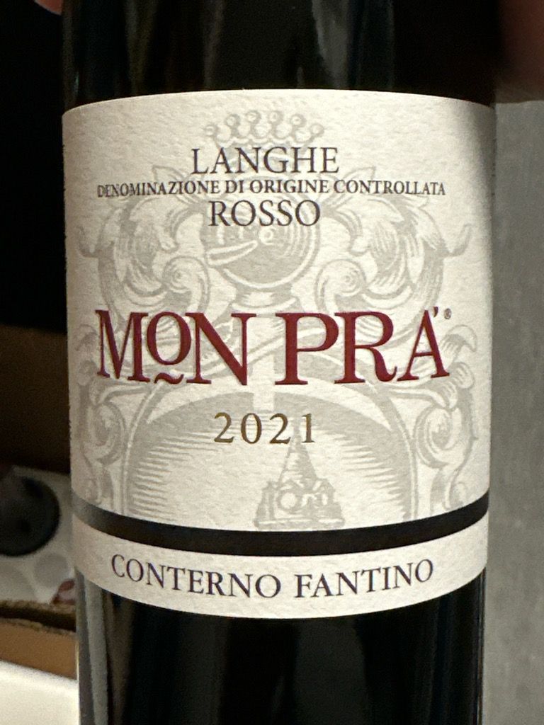 2021 Conterno Fantino Langhe Monprà, Italy, Piedmont, Langhe, Langhe ...