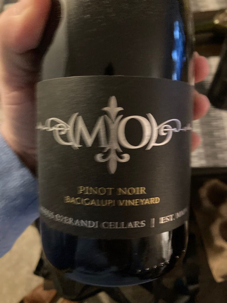 2020 Modus Operandi Cellars Pinot Noir Bacigalupi Vineyard, USA ...