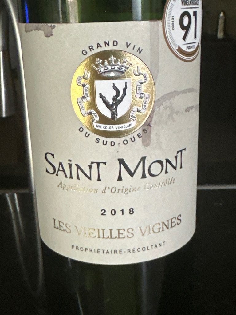 2018 Producteurs Plaimont Saint-Mont Les Vieilles Vignes, France ...
