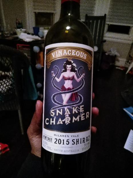 2015 Vinaceous Shiraz Snake Charmer, Australia, South Australia ...